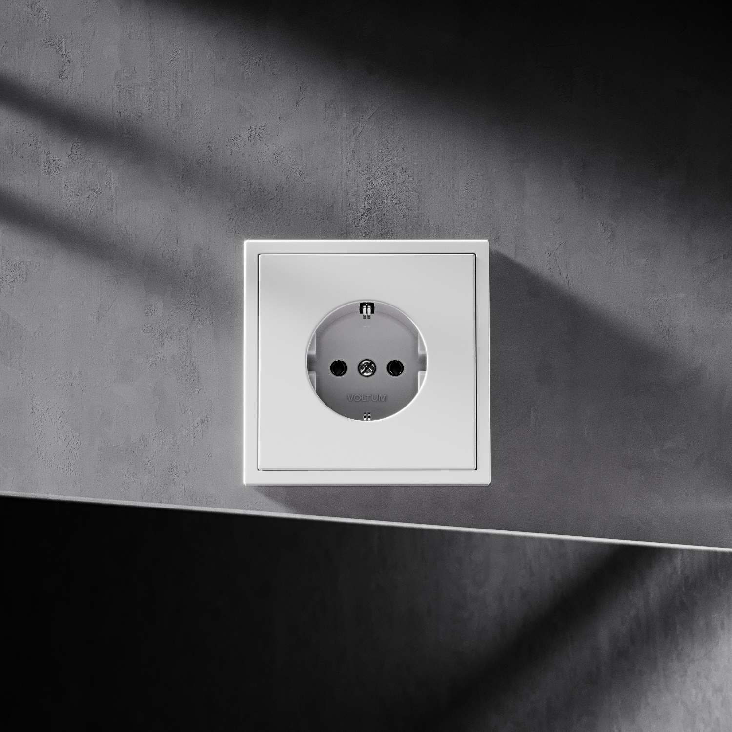 Купить Рамка пластиковая VOLTUM S70 на 1 пост, (белый матовый) в интернет магазине VOLTUM