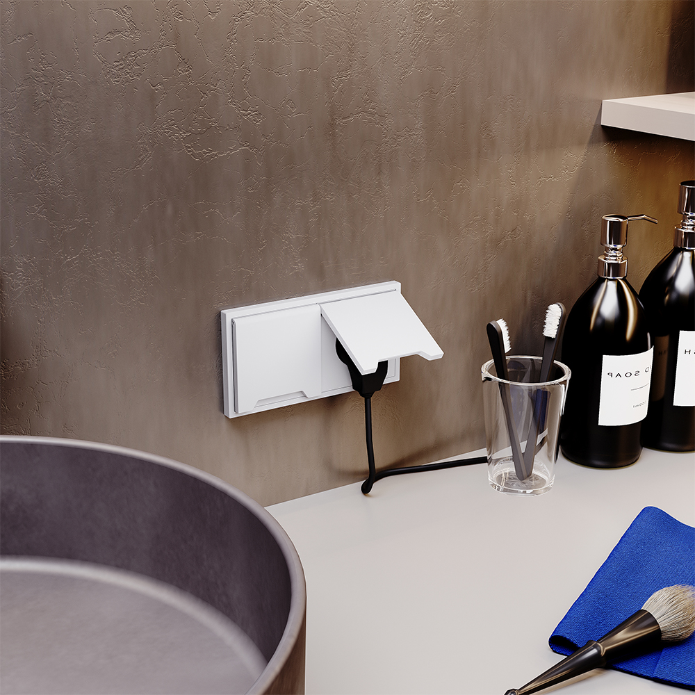 Купить Розетка встраиваемая VOLTUM S70 с заземлением, защитными ...