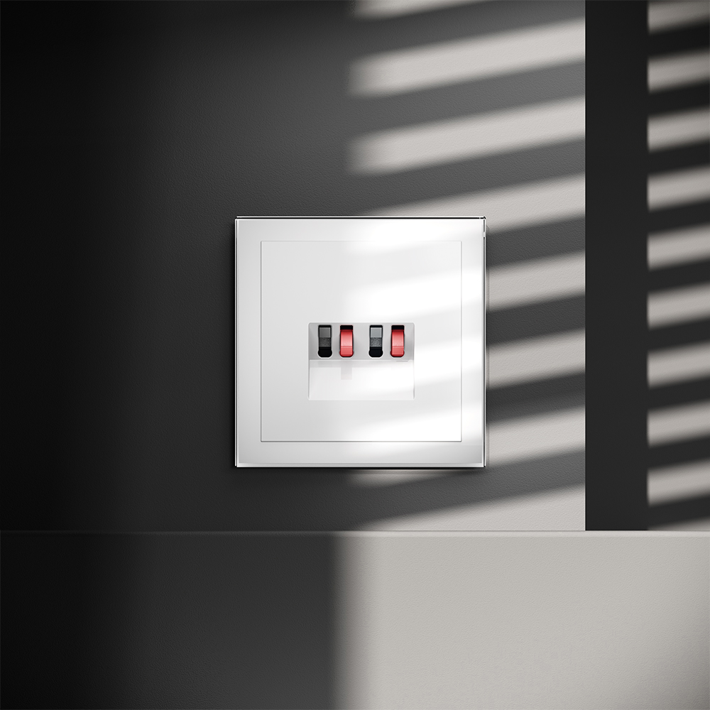 Купить Розетка акустическая встраиваемая VOLTUM S70 4-местная, (белый ...